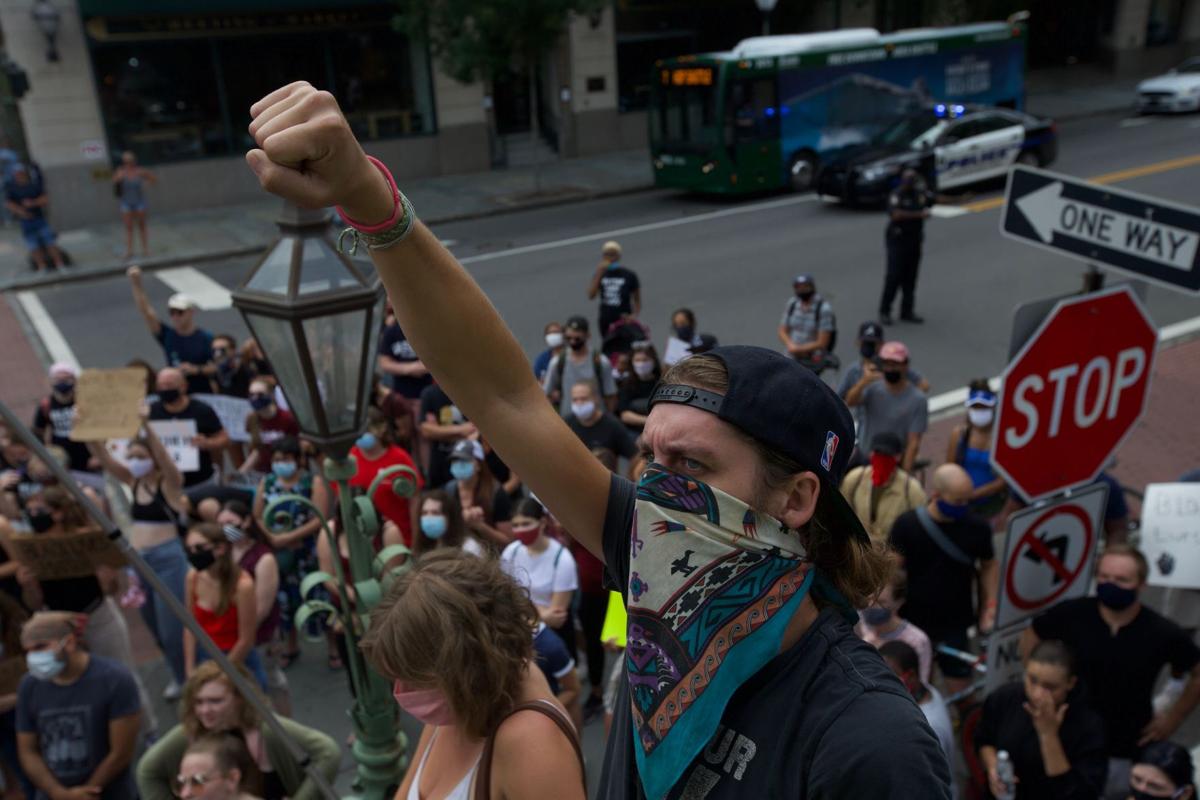 BLM marches in Charleston in peaceful protest of George Floyd's death