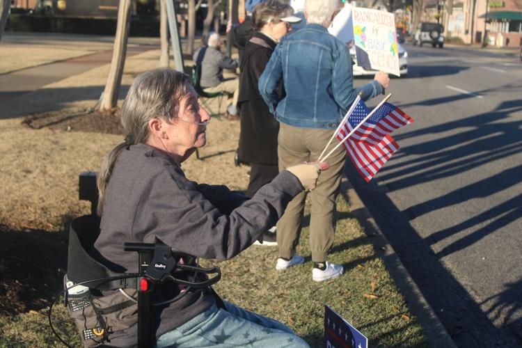 Anti-ICE protest in North Augusta draws a crowd