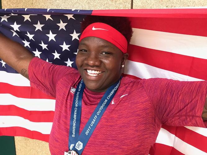 Raven Saunders, four-time NCAA champion from Burke High School, ends ...
