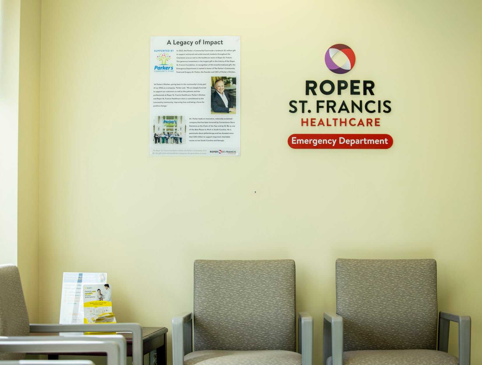 Roper St. Francis dedicates its ER to Parker's Kitchen CEO | Health ...