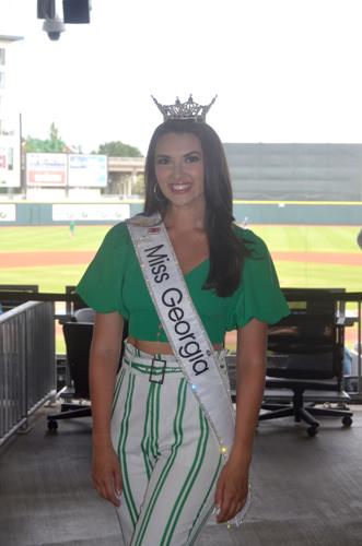 Miss Georgia, Augusta native, throws out first pitch at GreenJackets game