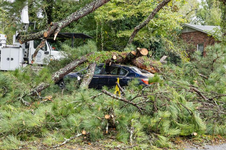 Photos: Helene thrashes Forest Acres near Columbia, downing trees and ...