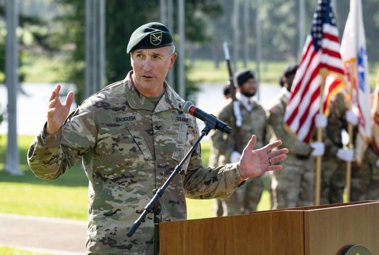 Garisson Commander Col. David Gaugush joins Fort Jackson