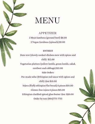 Greenville now has Ethiopian food