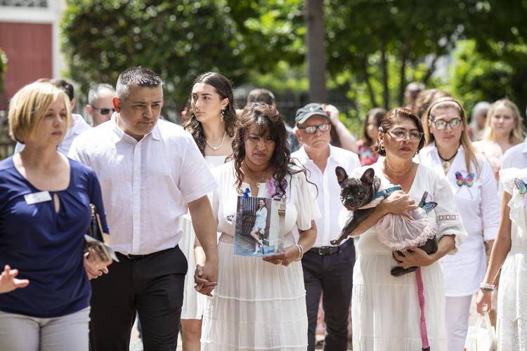 Photos: Family and friends of Lizzy Zito redecorate memorial and attend ...