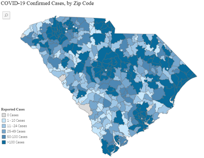 Coronavirus by zip codes: Areas in Georgetown County see a spike in ...