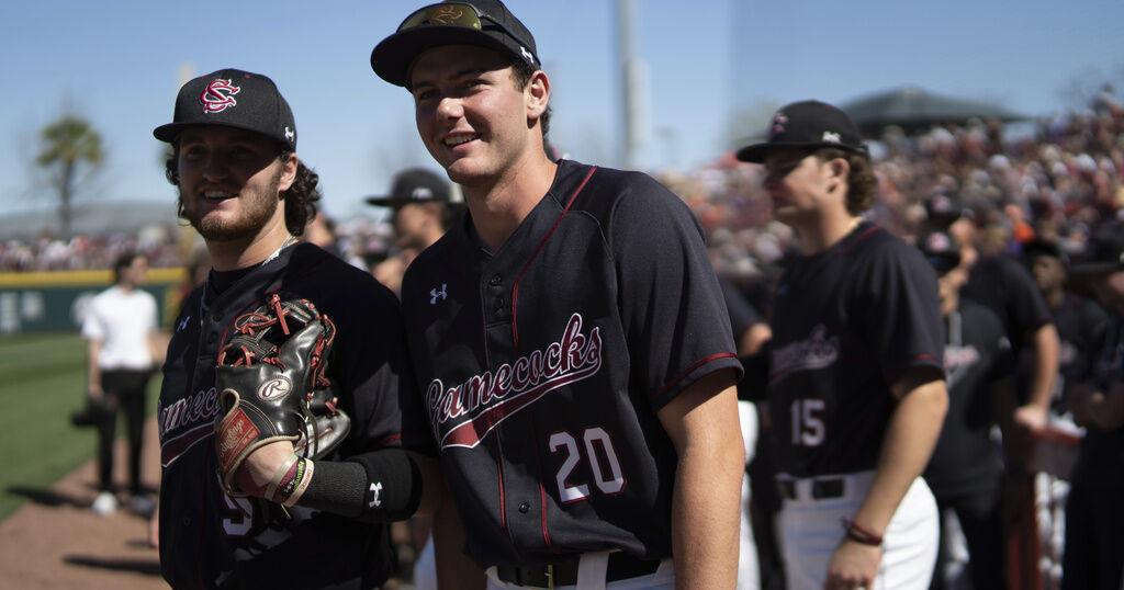 Ethan Petry drives in 8 as Gamecocks top No. 1 LSU in series opener