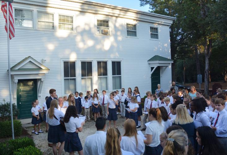 Mead Hall students pause for prayer