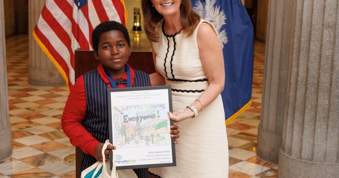 Greeleyville Steam Academy's Kayron Pechu wins statewide art contest