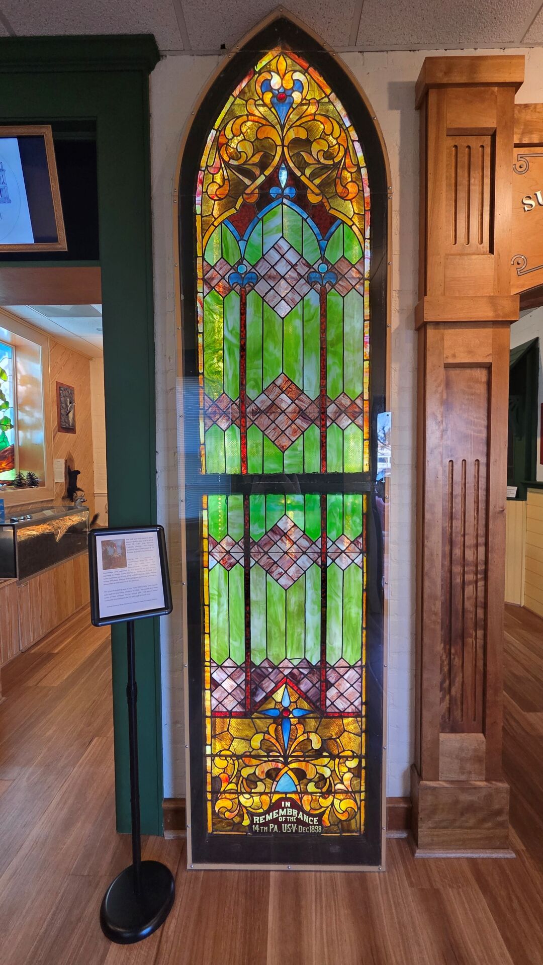 Historic stained-glass window now on display at Summerville Museum