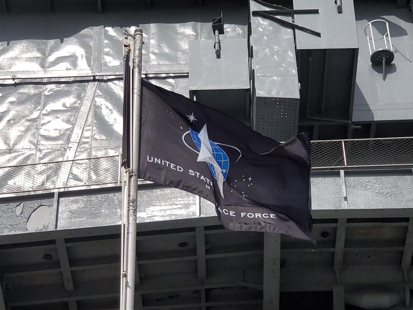 New Space Force flag flies at SC's Patriots Point Naval & Maritime Museum