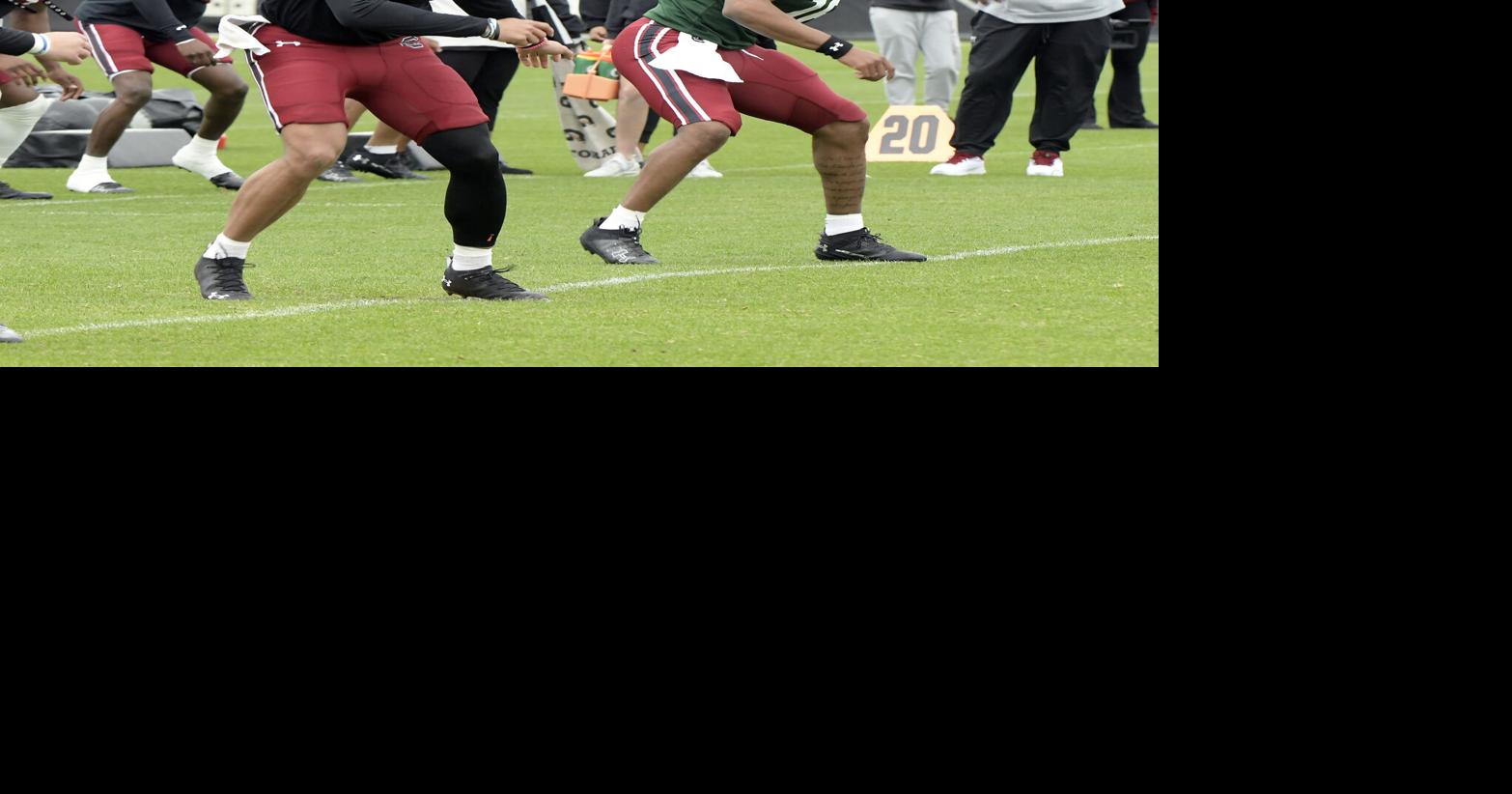 Gamecocks coach Shane Beamer talks quarterbacks in Florence