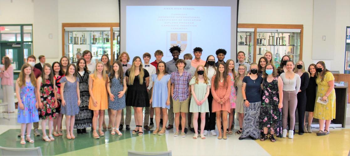 Aiken High students inducted into prestigious Cambridge diploma program
