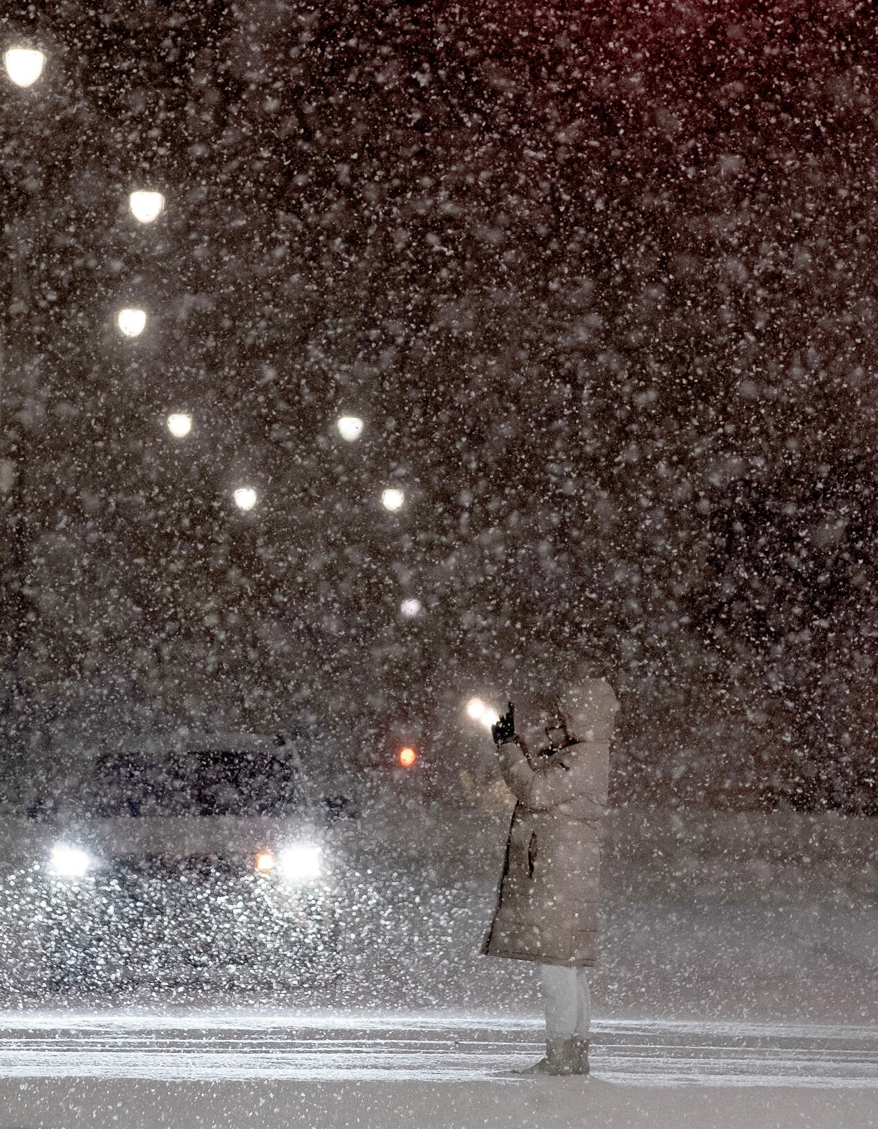 Myrtle Beach-area residents enjoy rare snow spectacle