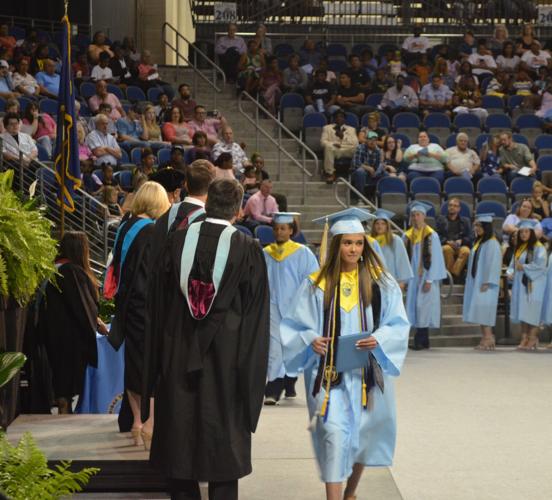 Graduates pause to appreciate the moment at Ridge Spring-Monetta ceremony