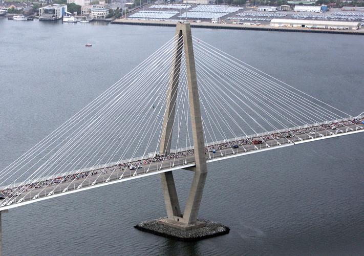 2018 Cooper River Bridge Run from the air