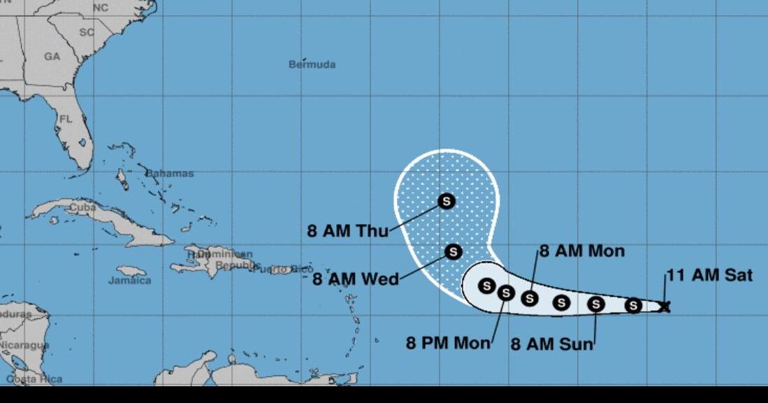 Tropical Storm Philippe spinning across Atlantic after Ophelia makes ...