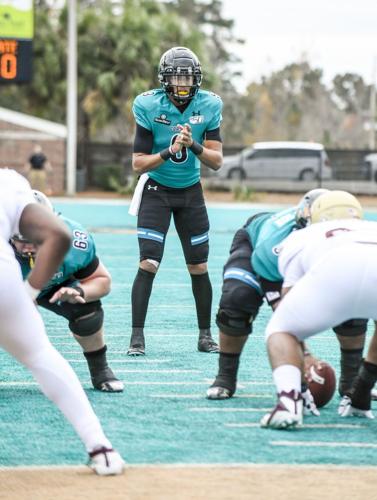 Coastal Carolina quarterback battle heats up as football practices start