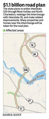 SCDOT unveils detailed plans to 8-lane I-526; almost 300 homes and ...