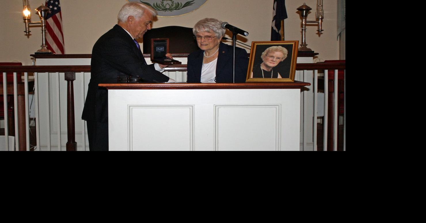 Charleston County Bar Association presents attorney Ruth Cupp with the ...