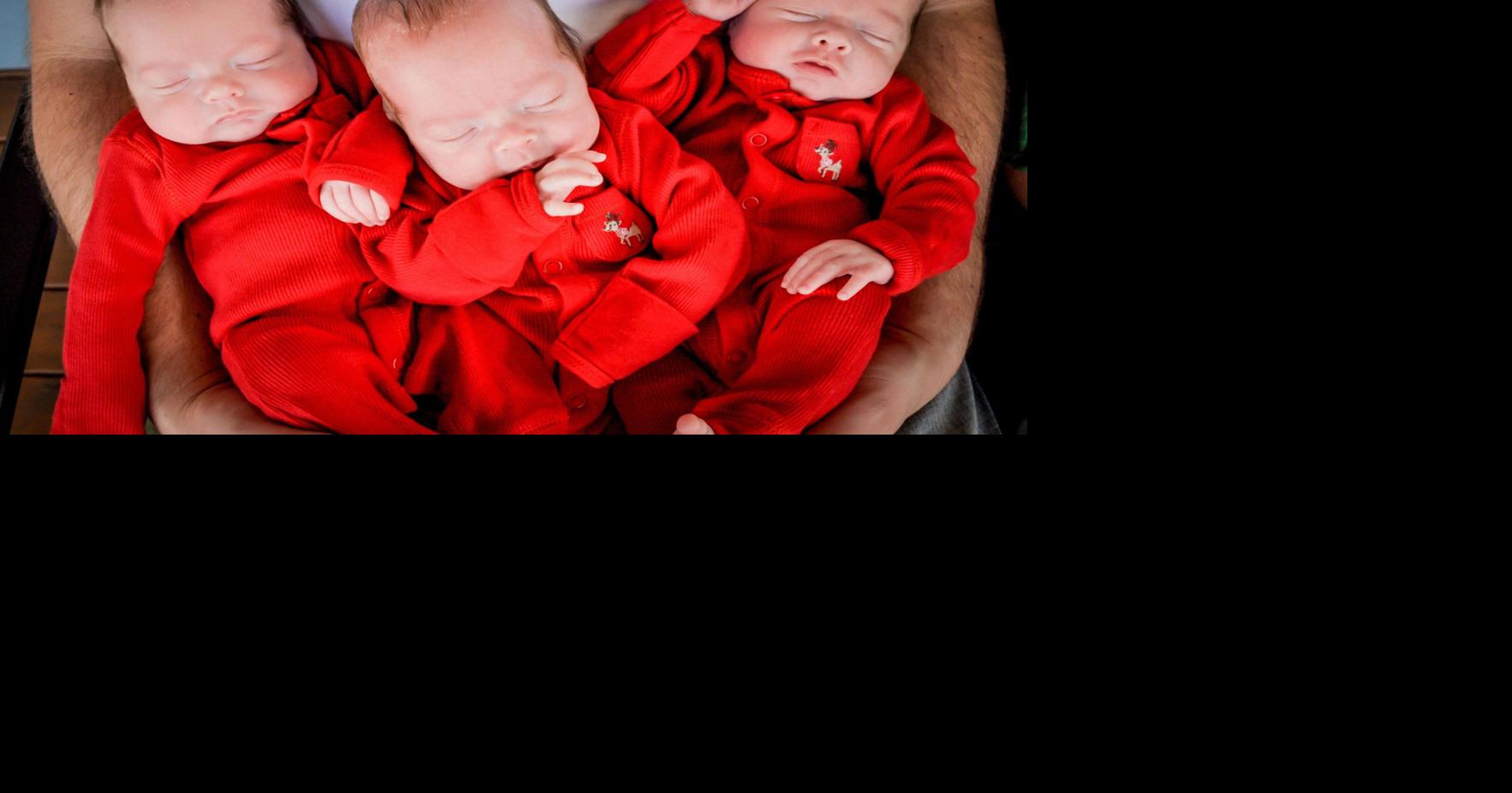 Rare identical triplets born to Mount Pleasant doctors