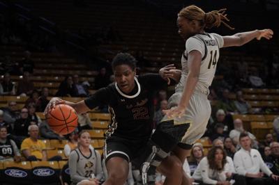 College of Charleston women player is walking double-double
