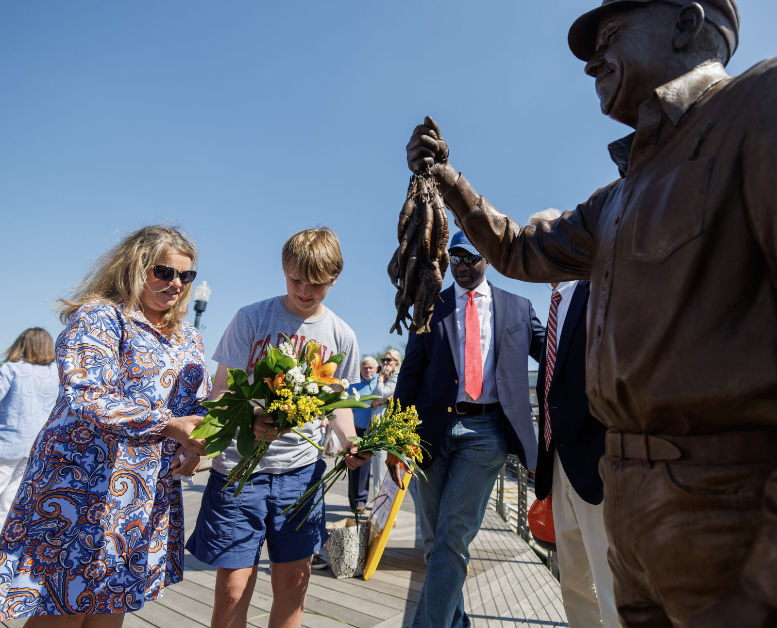 Magwood statue unveiled on Shem Creek in Mount Pleasant
