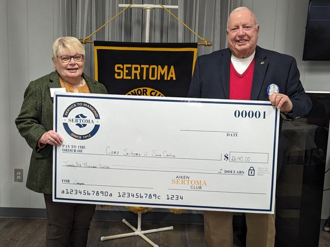 Aiken Sertoma Club helps fund Camp Sertoma with donation