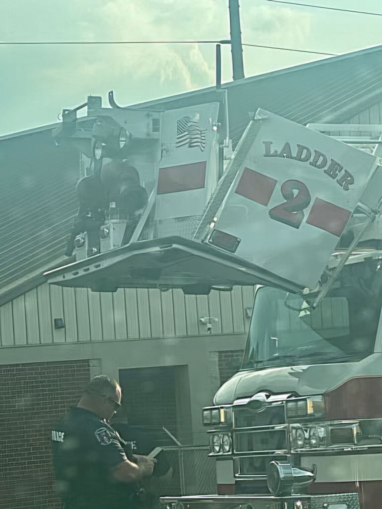 North Augusta ladder truck sustains damage