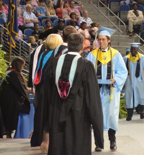 Graduates pause to appreciate the moment at Ridge Spring-Monetta ceremony