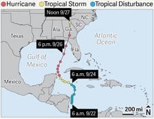 Tropical Storm Helene leaves 17 dead in South Carolina