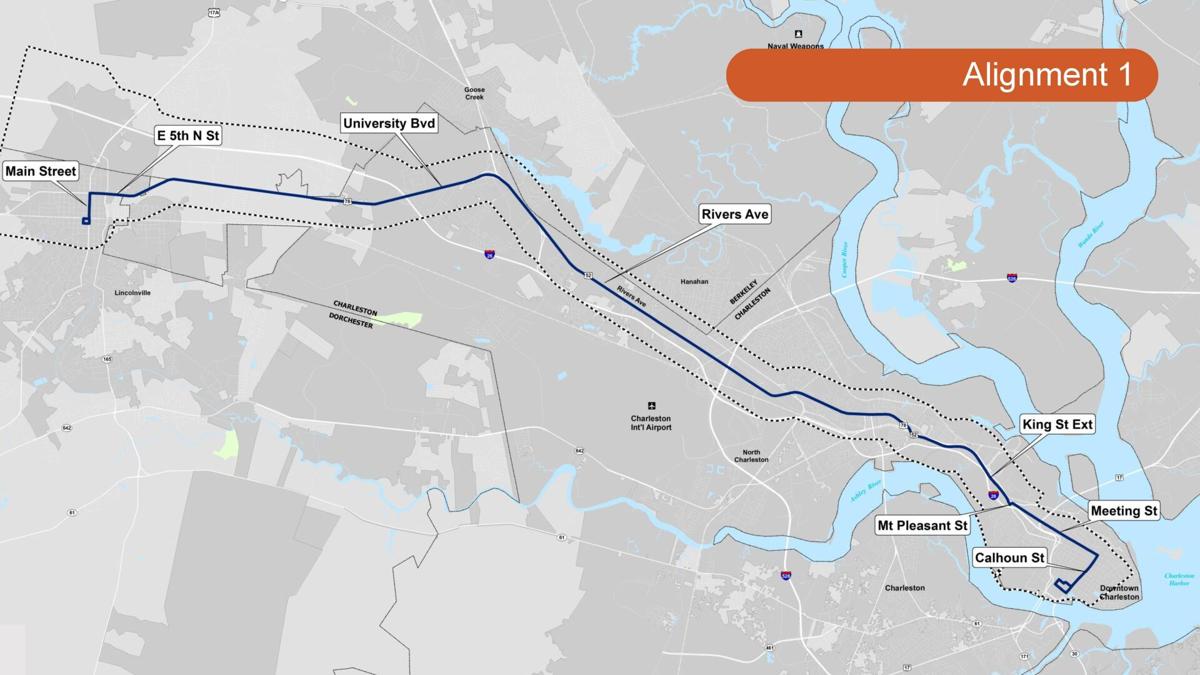 New plan calls for bus rapid transit line to extend down Charleston ...