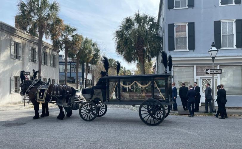Funeral procession carries Gedney Howe III across Charleston