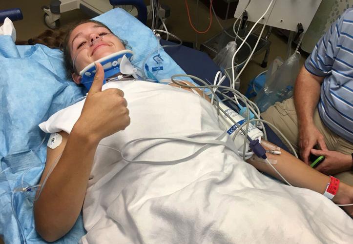 Citadel soccer player Caroline Cashion vows to come back from spinal ...