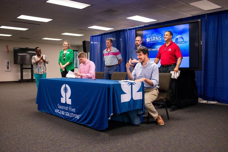 Nearly 50 student interns sign for full-service roles at SRS | Aiken ...