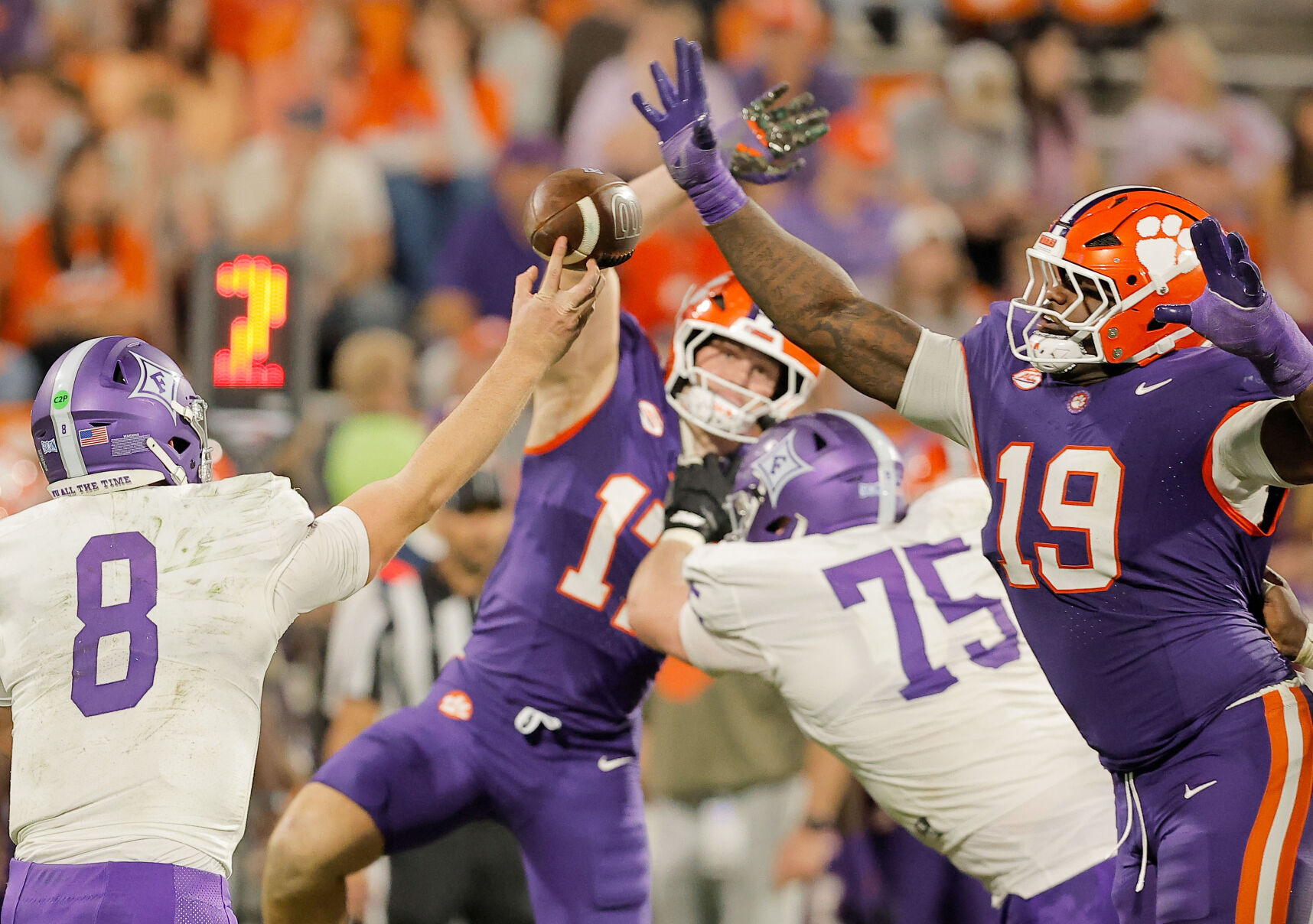 Clemson football beats Furman but loses TE, DE to injuries