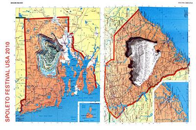 Maps point way to Spoleto 2010