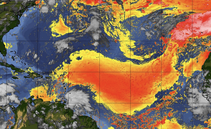 Saharan dust is back and tropics are quiet ... for now