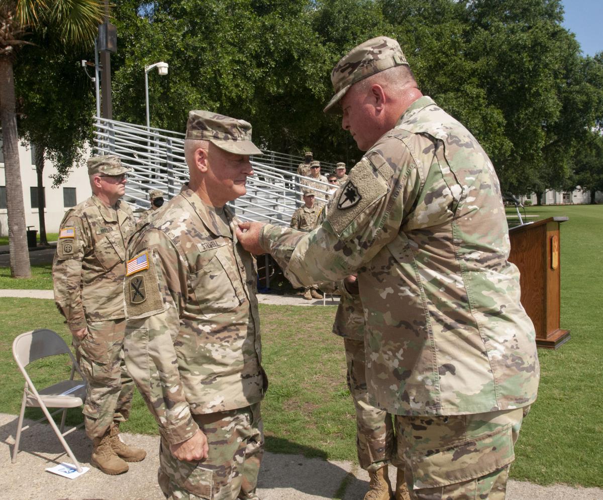 218th Maneuver Enhancement Brigade holds change of command ceremony at ...