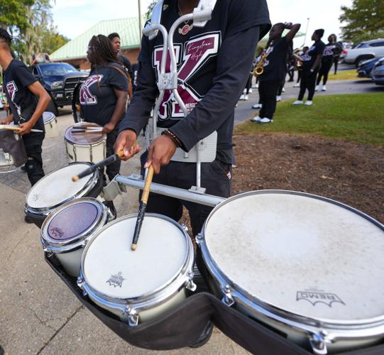 PHOTOS: Kingstree High School MERGE band at the 2022 Pig Pickin' Festival
