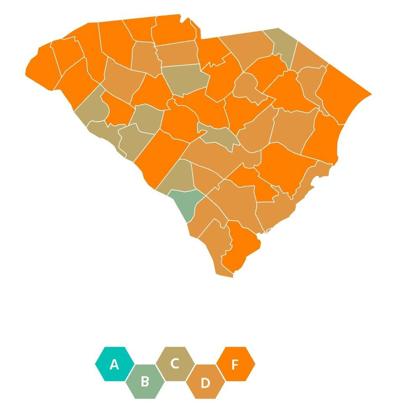 South Carolina receives a F for social distancing, new data shows ...
