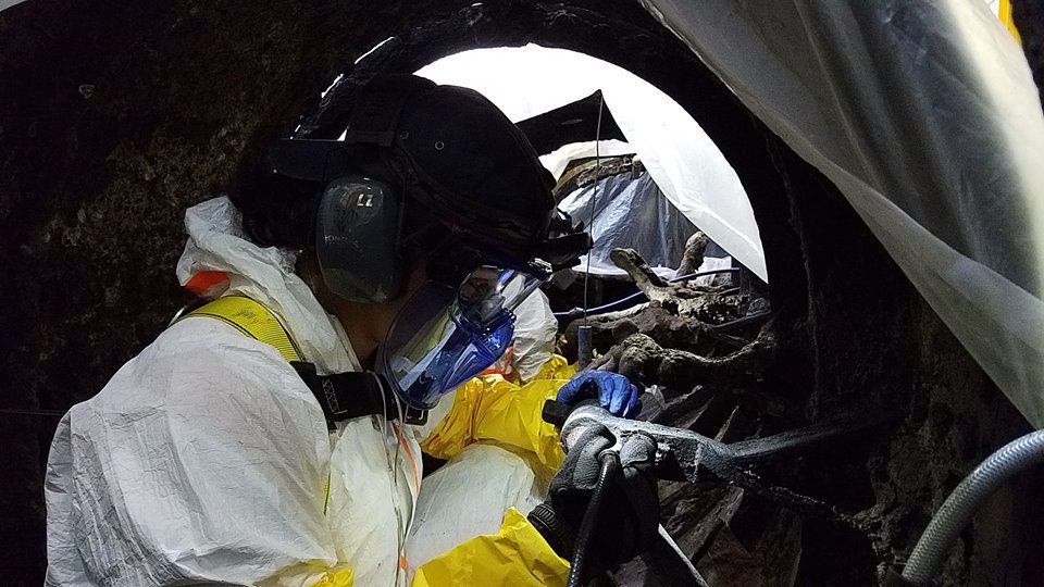 Hunley crew compartment becomes visible with more human remains found ...