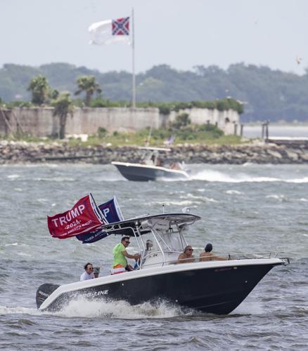 Pro-Trump boat parade takes Charleston Harbor by storm