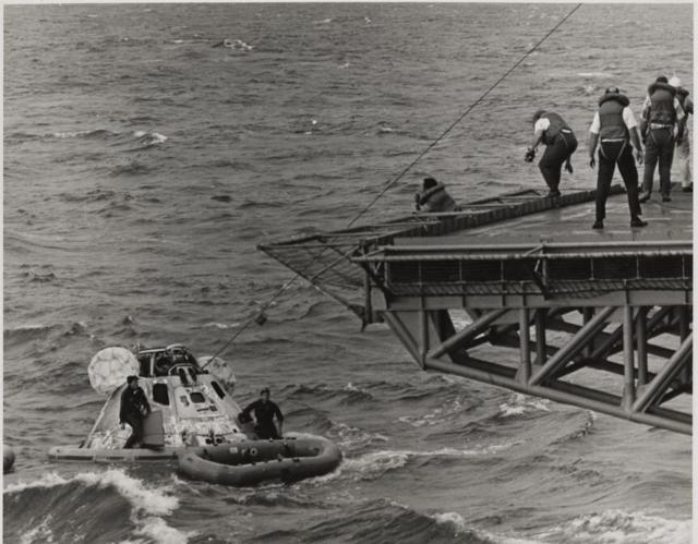 Patriots Point exhibit covers Yorktown recovering Apollo 8