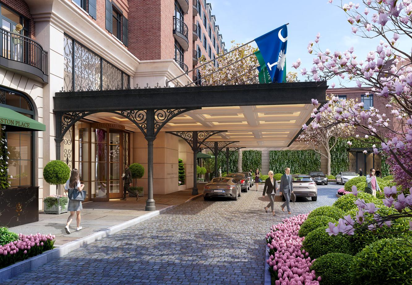 Charleston Place’s portico demolished in $150M renovations