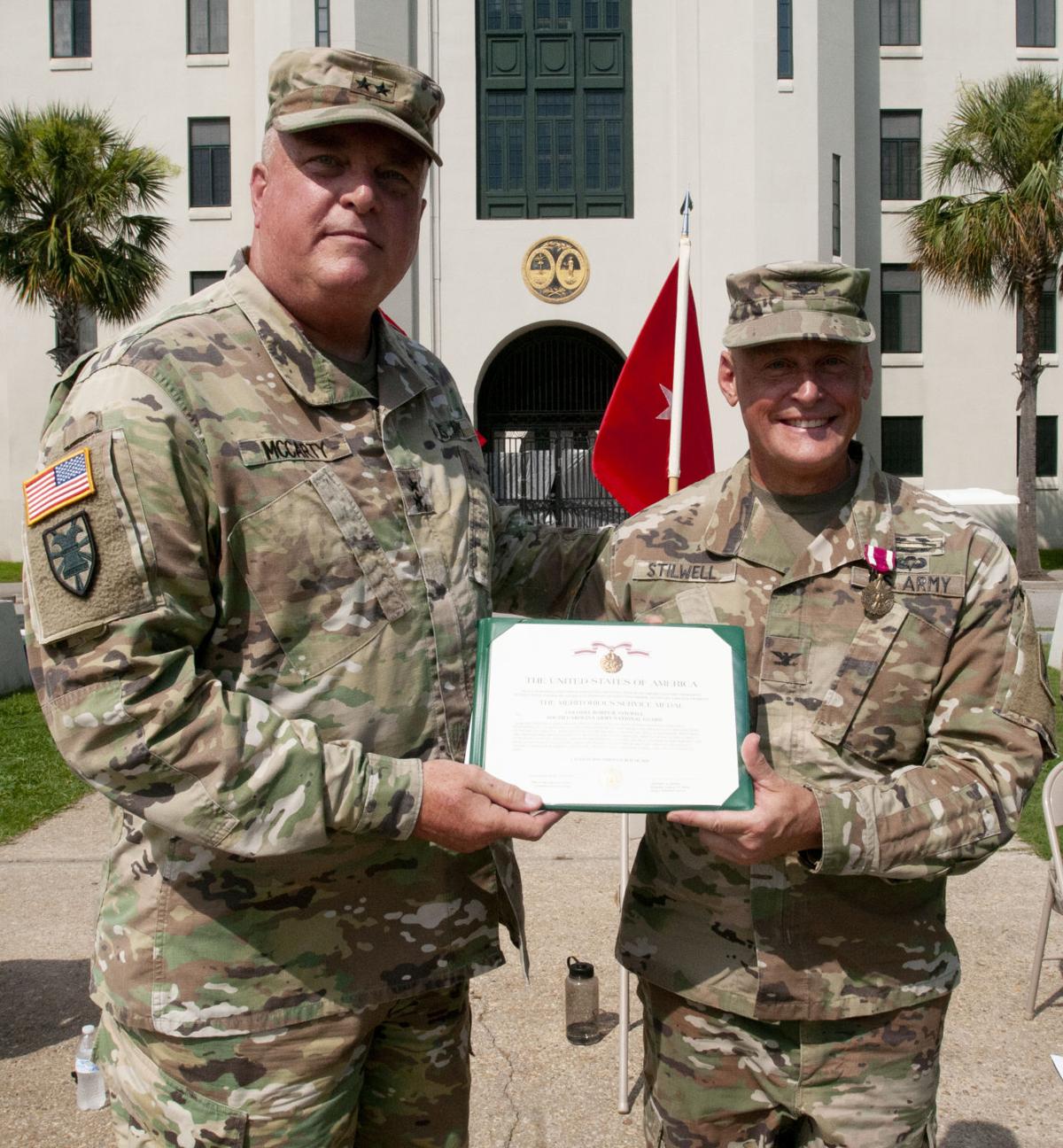 218th Maneuver Enhancement Brigade holds change of command ceremony at ...