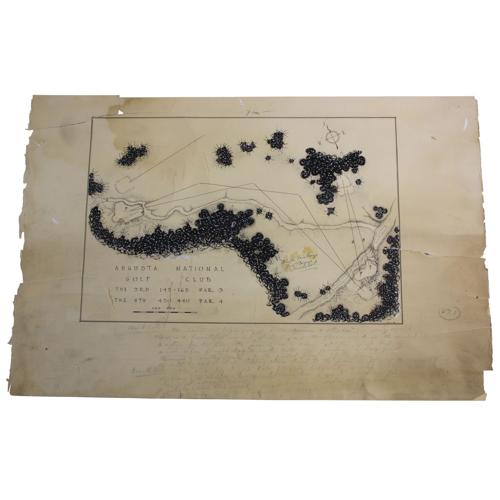 Augusta National plan signed by Alister MacKenzie up for sale in online ...