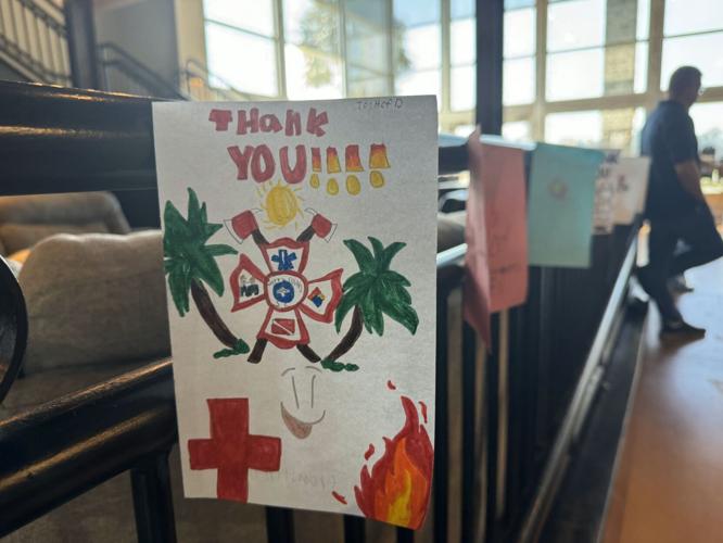 Cards bring hope to Carolina Forest crews battling wildfire