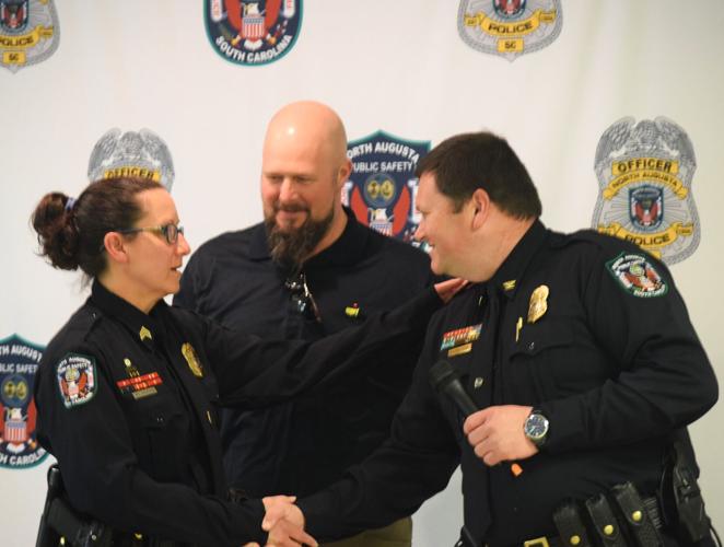 North Augusta officers recognized in pinning ceremony