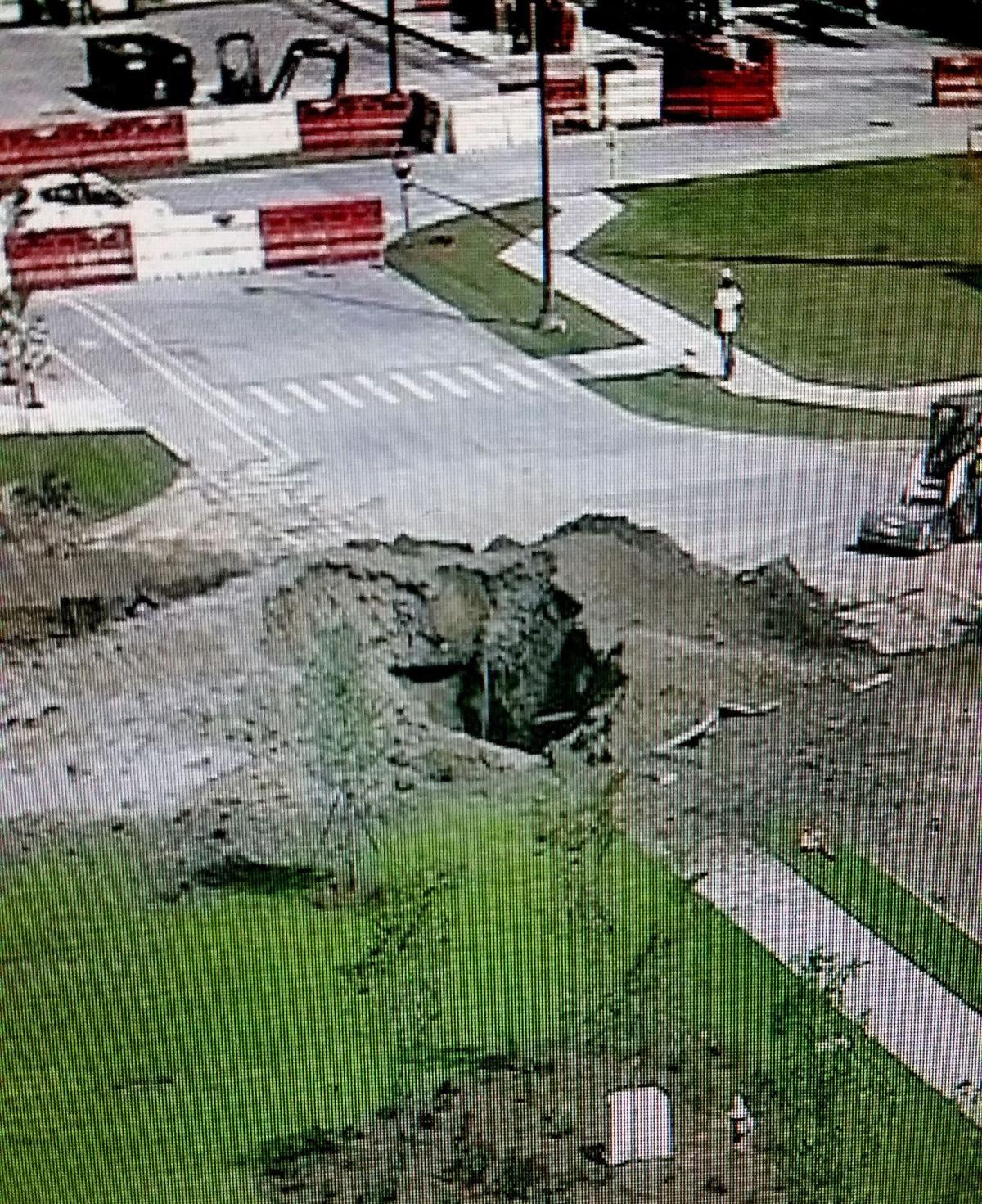 Nitrogen line rupture leaves crater at local Boeing plant